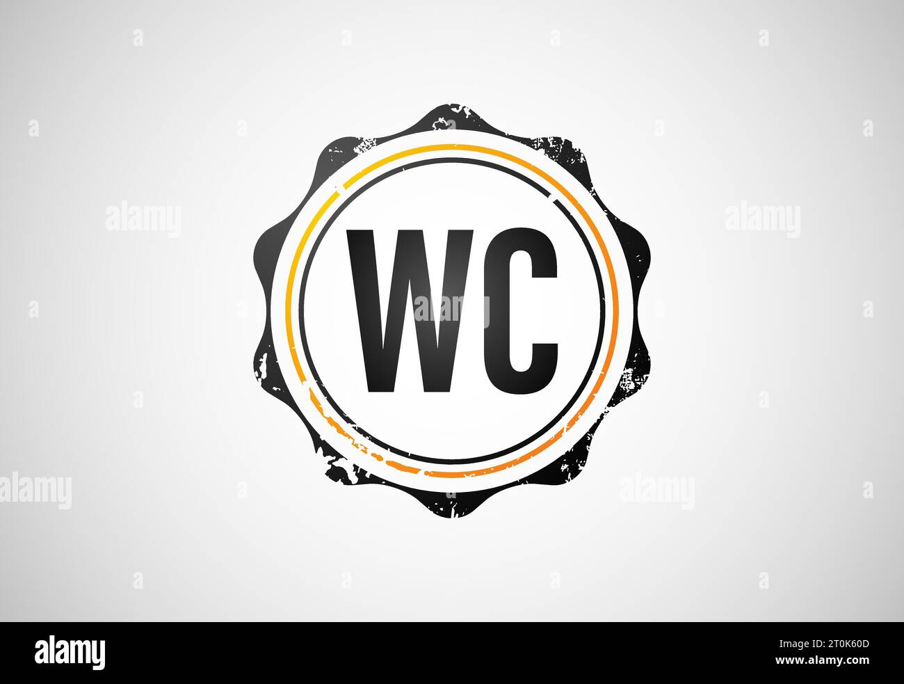 Initial Letter W C Logo Design Vector. Graphic Alphabet Symbol For ...