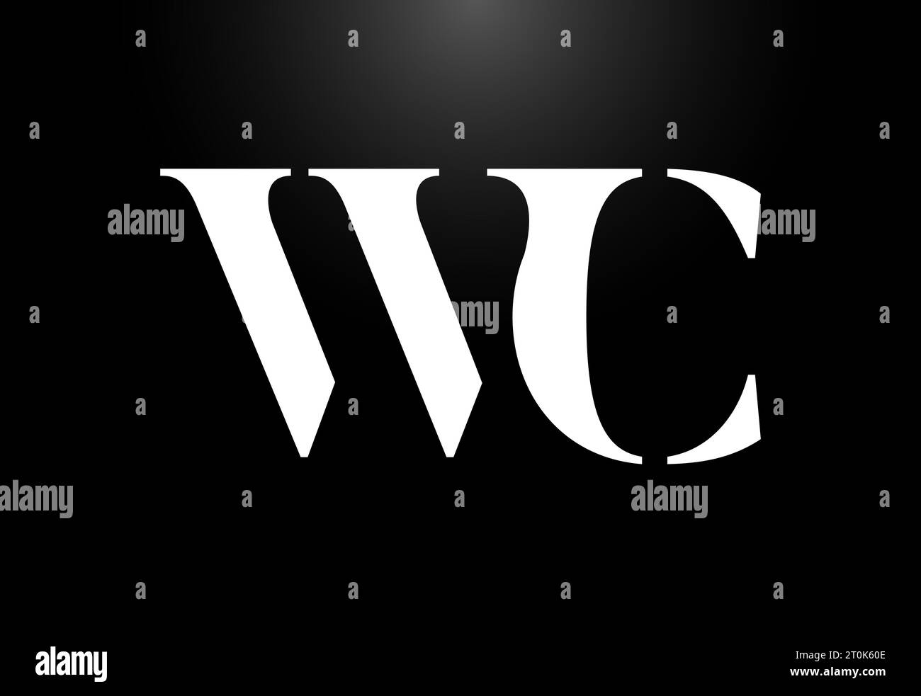 Initial Letter W C Logo Design Vector. Graphic Alphabet Symbol For ...