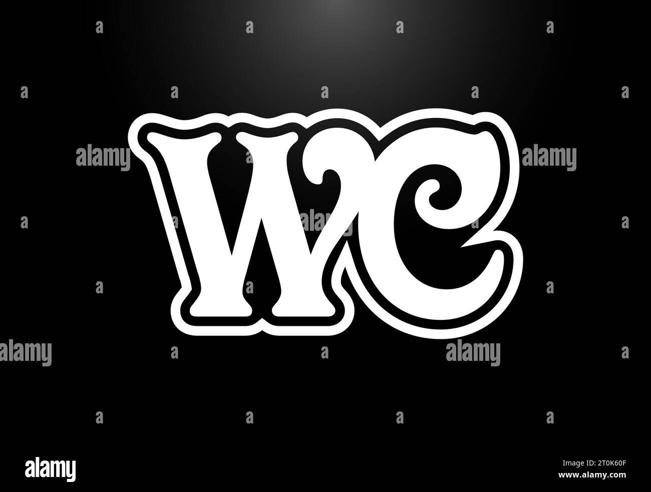 Initial Letter W C Logo Design Vector. Graphic Alphabet Symbol For ...