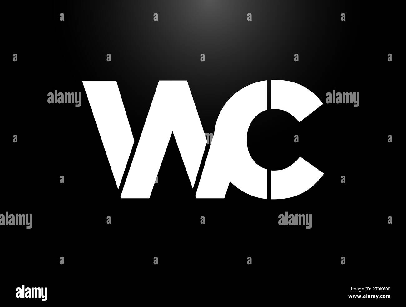 Initial Letter W C Logo Design Vector. Graphic Alphabet Symbol For ...
