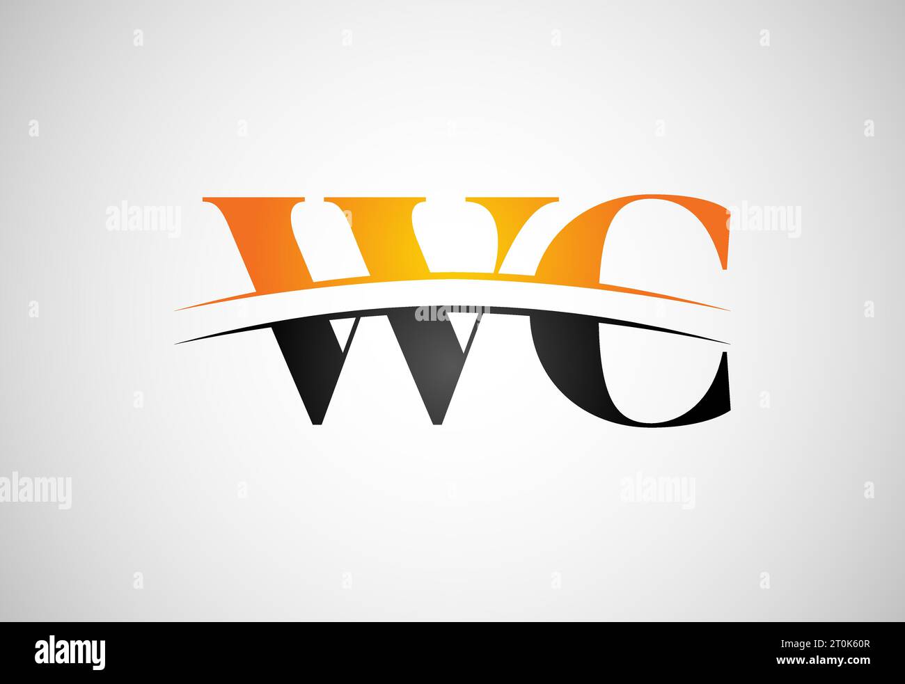 Initial Letter W C Logo Design Vector. Graphic Alphabet Symbol For ...