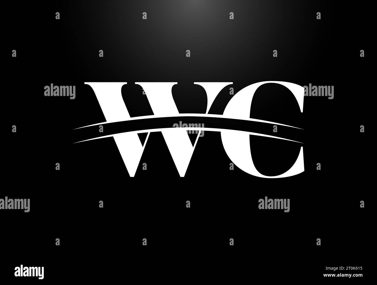 Initial Letter W C Logo Design Vector. Graphic Alphabet Symbol For ...