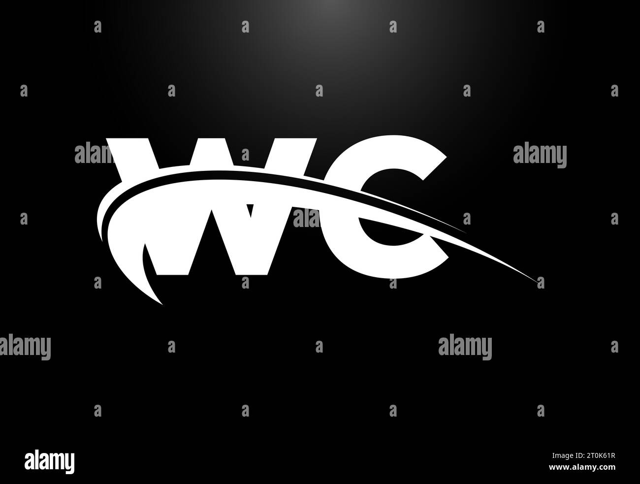 Initial Letter W C Logo Design Vector. Graphic Alphabet Symbol For ...
