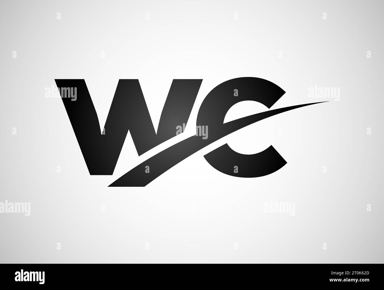 Initial Letter W C Logo Design Vector. Graphic Alphabet Symbol For ...
