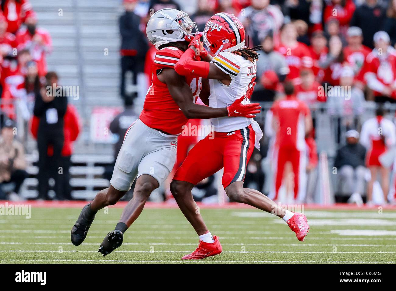 Columbus, Ohio, USA. 7th Oct, 2023. Maryland Terrapins defensive back ...