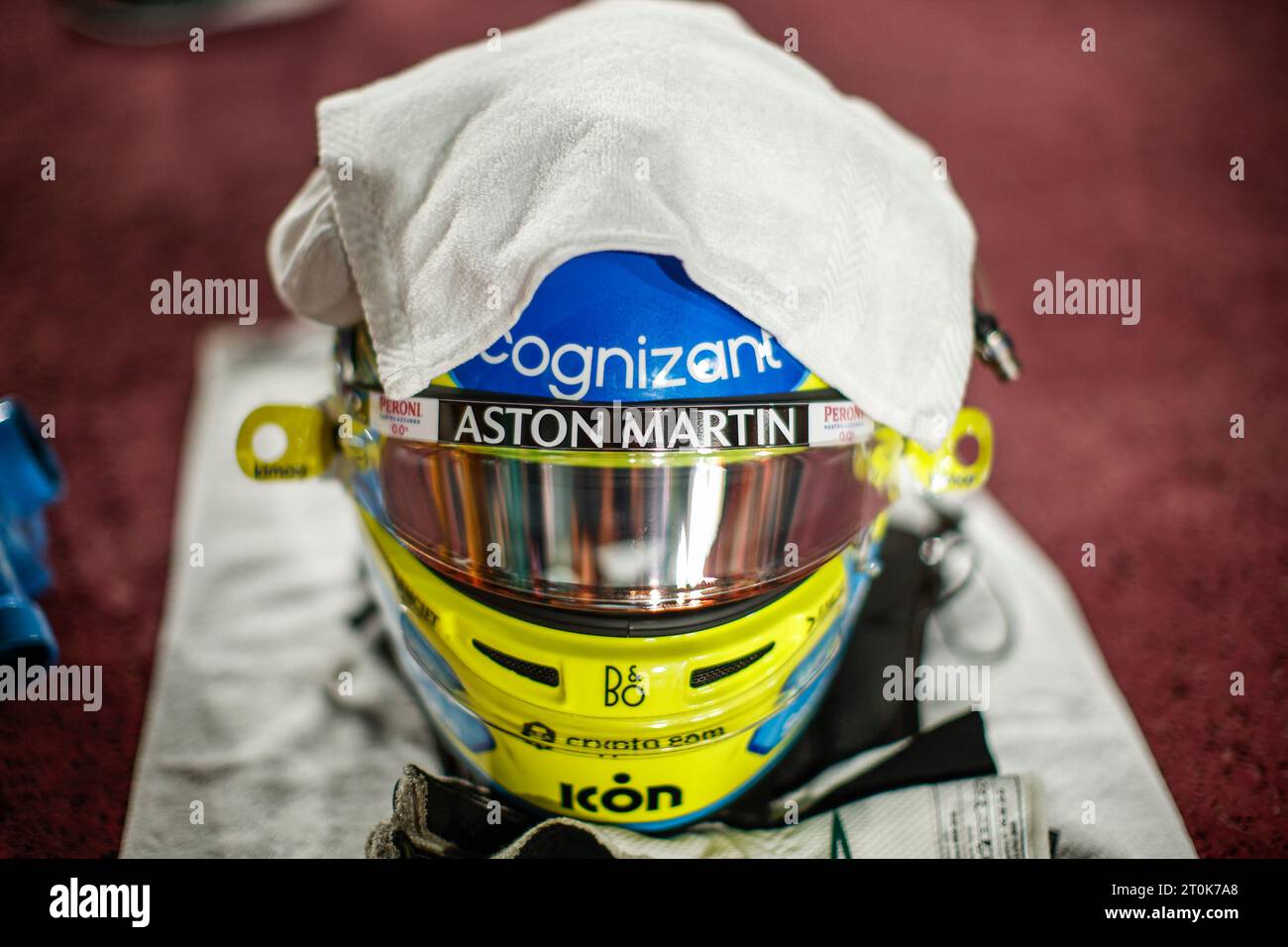 Aston martin f1 helmet hi-res stock photography and images - Alamy