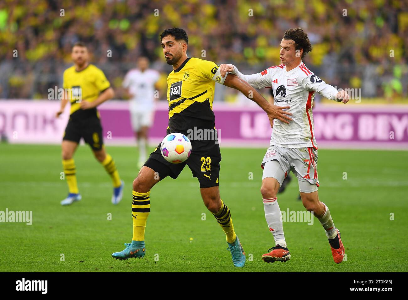 GERMANY, DORTMUND - 07.10.23: The match of Bundesliga Borussia Dortmund ...