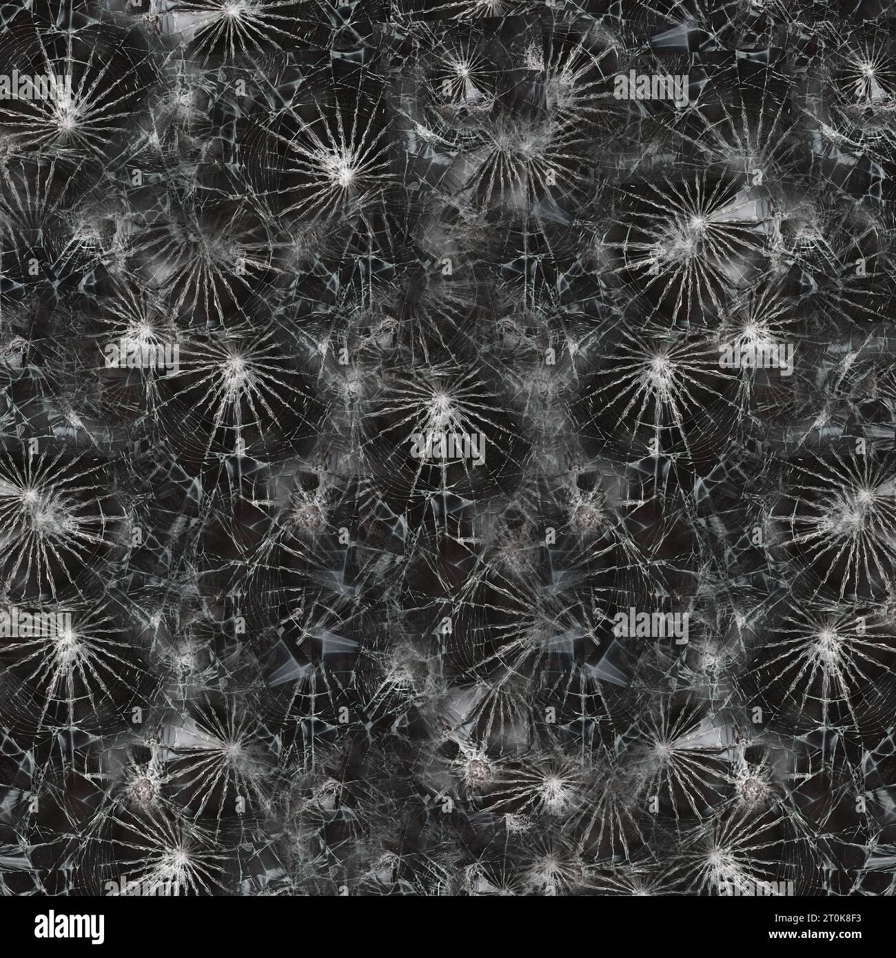 Broken black and white glass mosaic. Black and white shards background ...