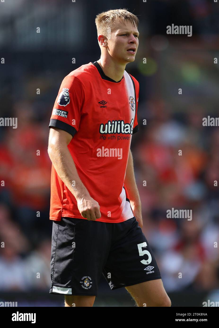 Luton Town's Mads Juel Andersen during the Premier League match at ...