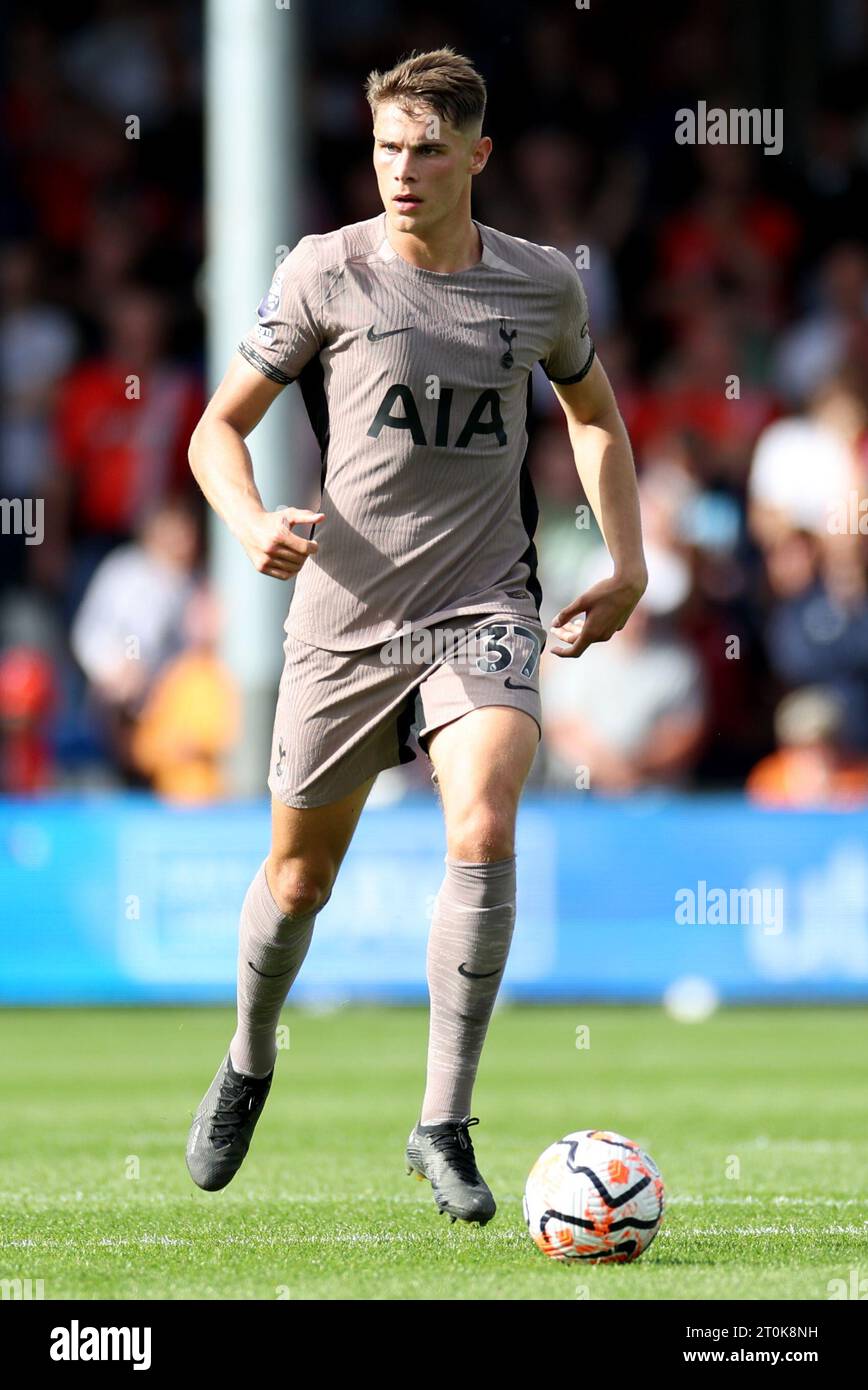 Tottenham Hotspur's Micky van de Ven in action during the Premier ...