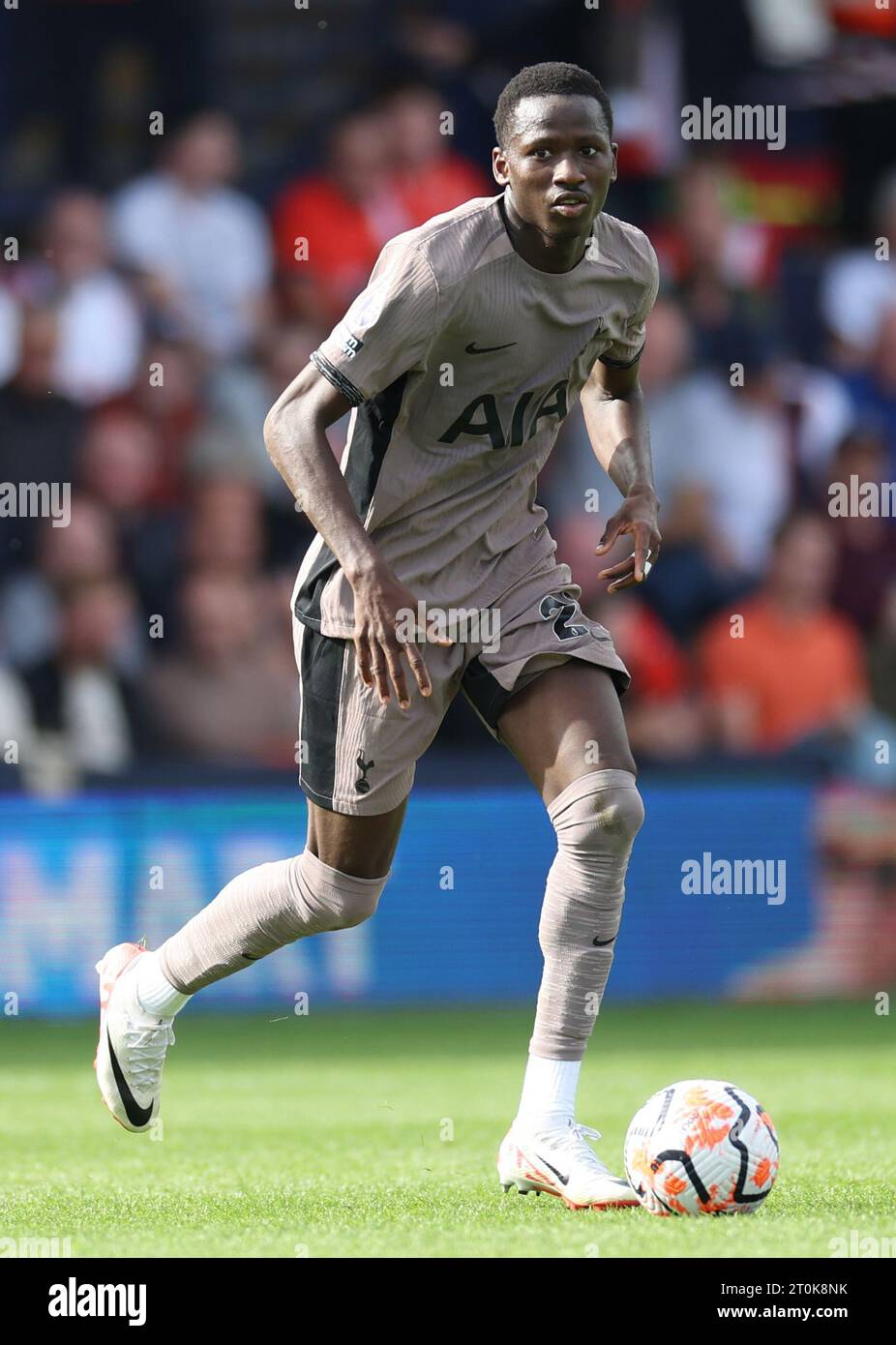 Tottenham Hotspur's Pape Matar Sarr in action during the Premier League ...