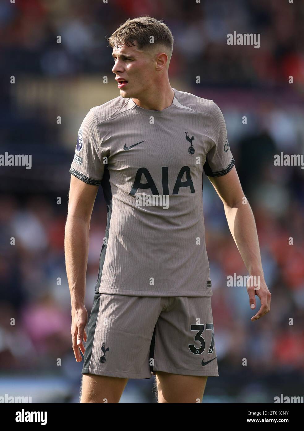 Tottenham Hotspur's Micky van de Ven during the Premier League match at ...