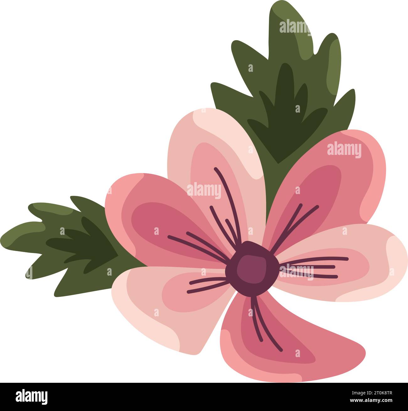 flower cute design vector isolated Stock Vector Image & Art - Alamy