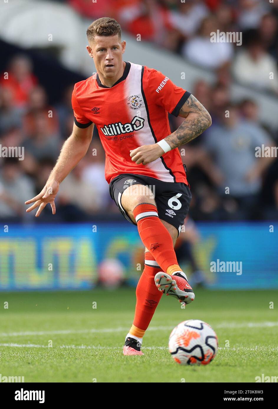 Luton Town's Ross Barkley in action during the Premier League match at ...