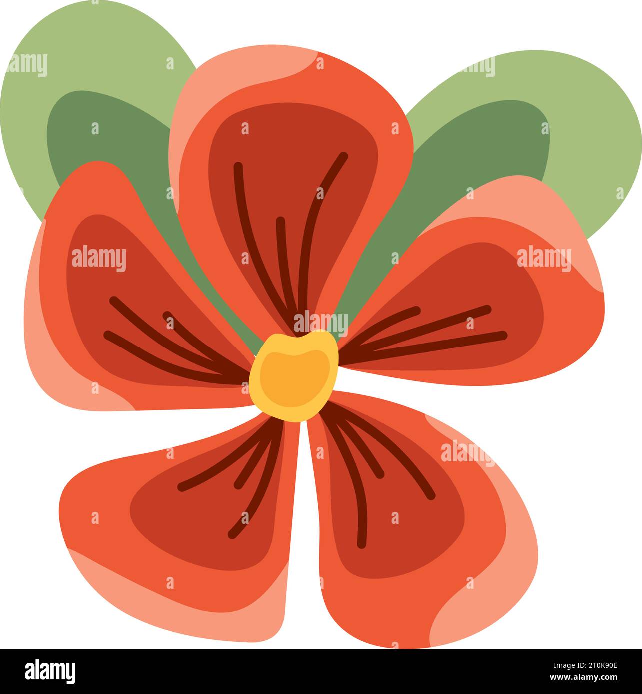 flower red illustration vector isolated Stock Vector Image & Art - Alamy
