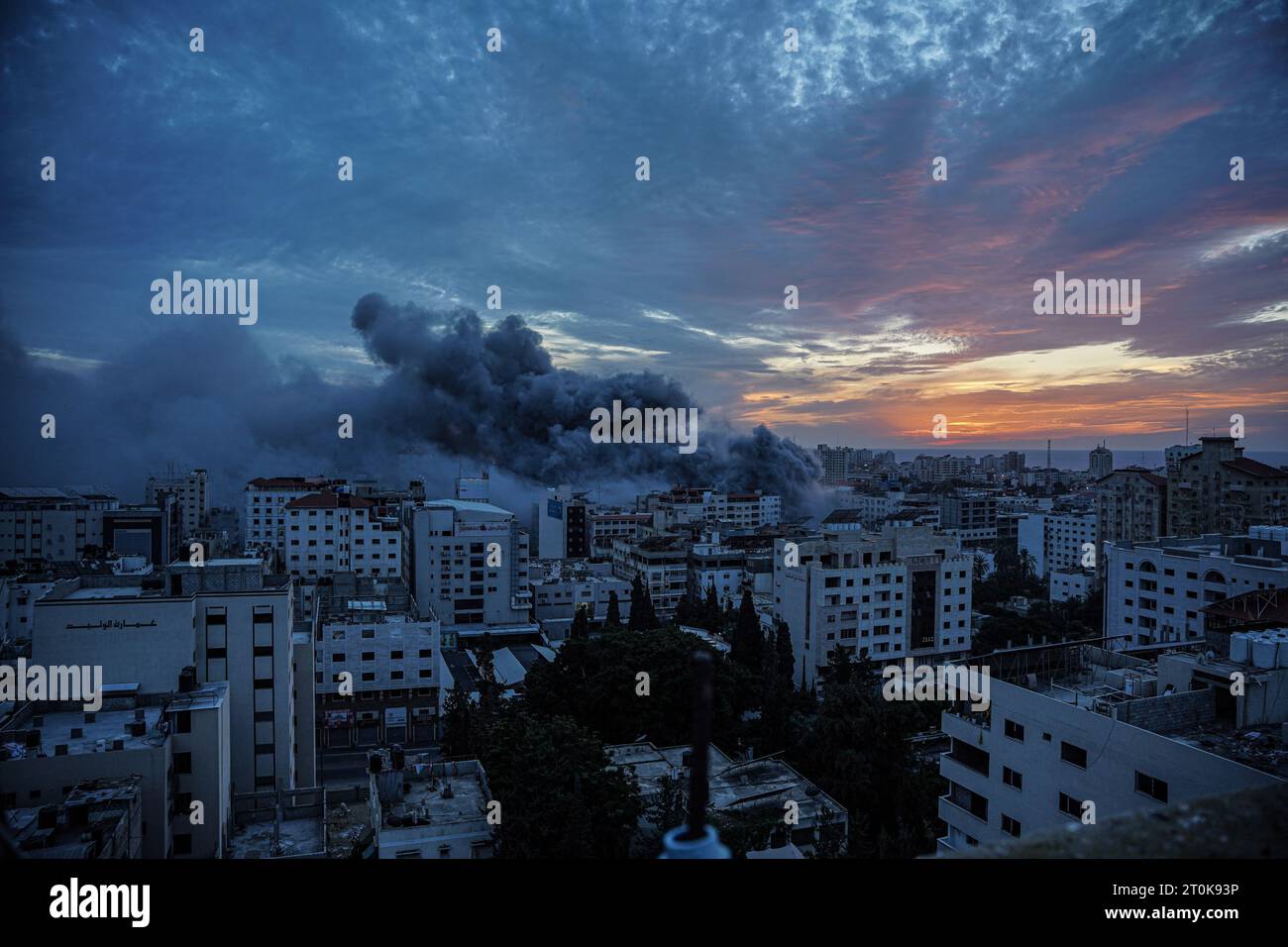 Gaza, Gaza, Palestine. 7th Oct, 2023. Destruction of the Palestine ...
