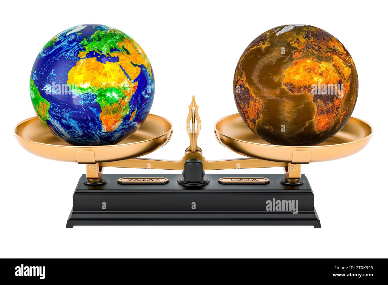 Saving water and environmental protection. Save water, save Earth ...