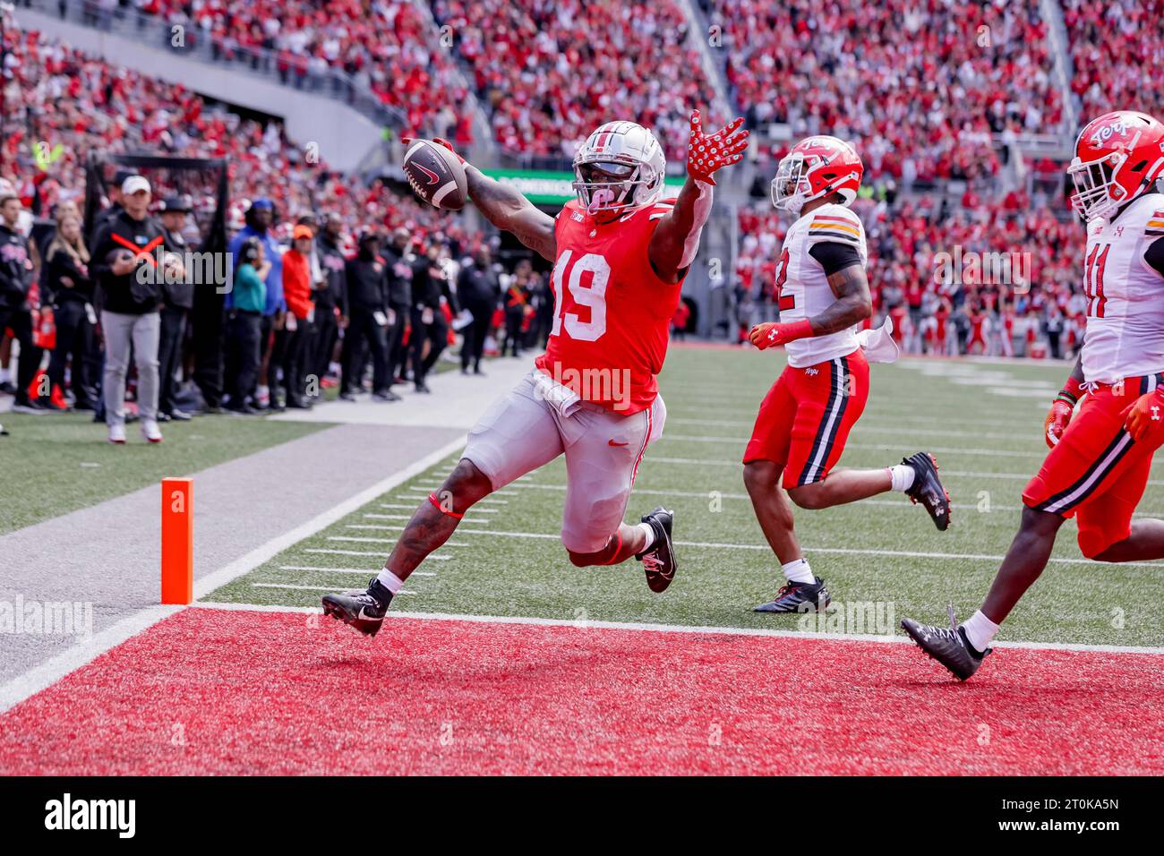 October 7, 2023, Columbus, Ohio, U.S: Ohio State Buckeyes running back ...