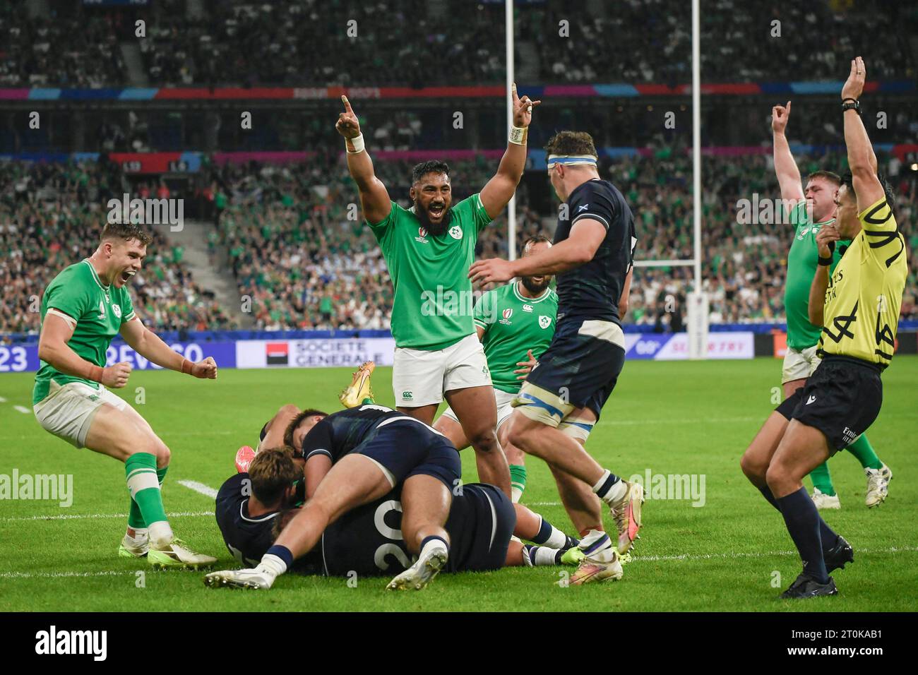Julien Mattia/Le Pictorium - Rugby World Cup match Ireland, UK. 07th ...