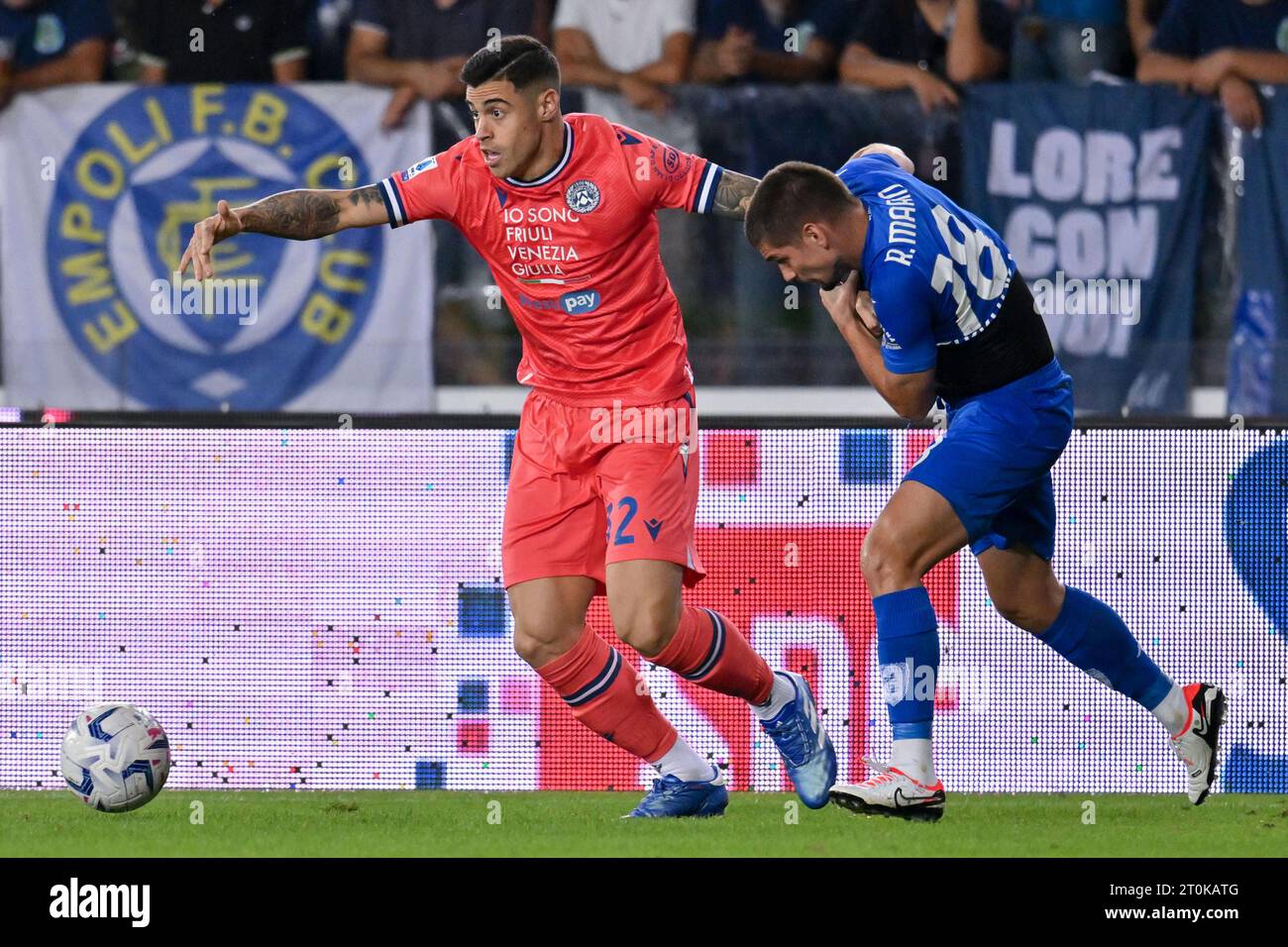 Empoli, Italy. 06th Oct, 2023. Udinese Calcio's midfielder Martin ...