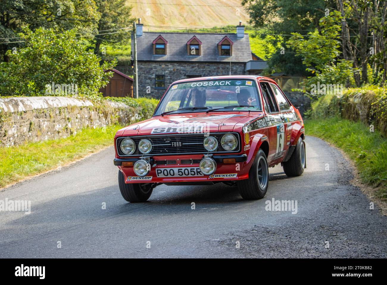 Historical Ford Escort Mk2 Rally Car. POO 505R Stock Photo - Alamy
