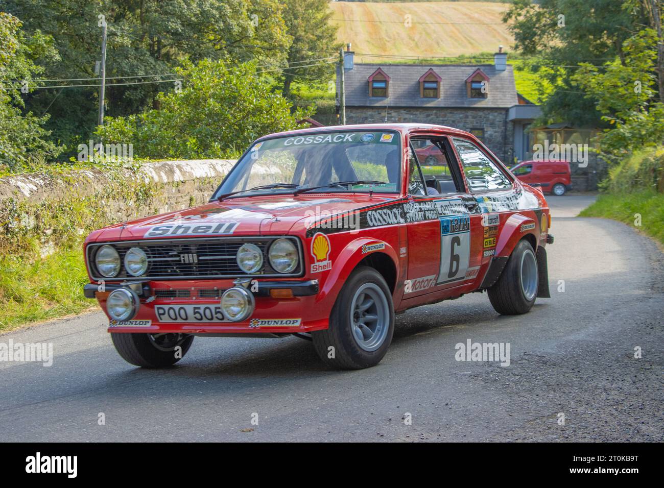 Historical Ford Escort Mk2 Rally Car. POO 505R Stock Photo - Alamy