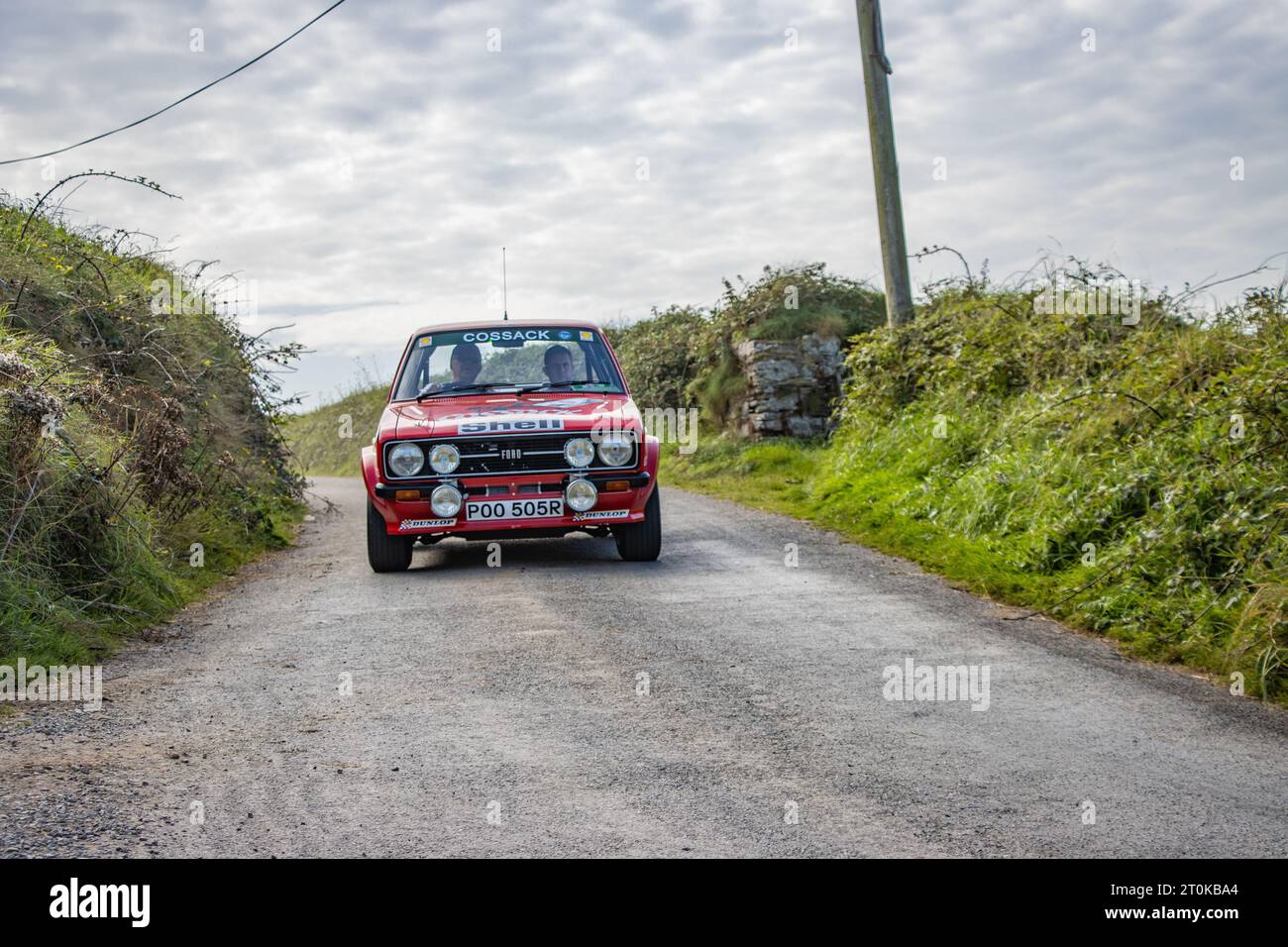 Historical Ford Escort Mk2 Rally Car. POO 505R Stock Photo - Alamy