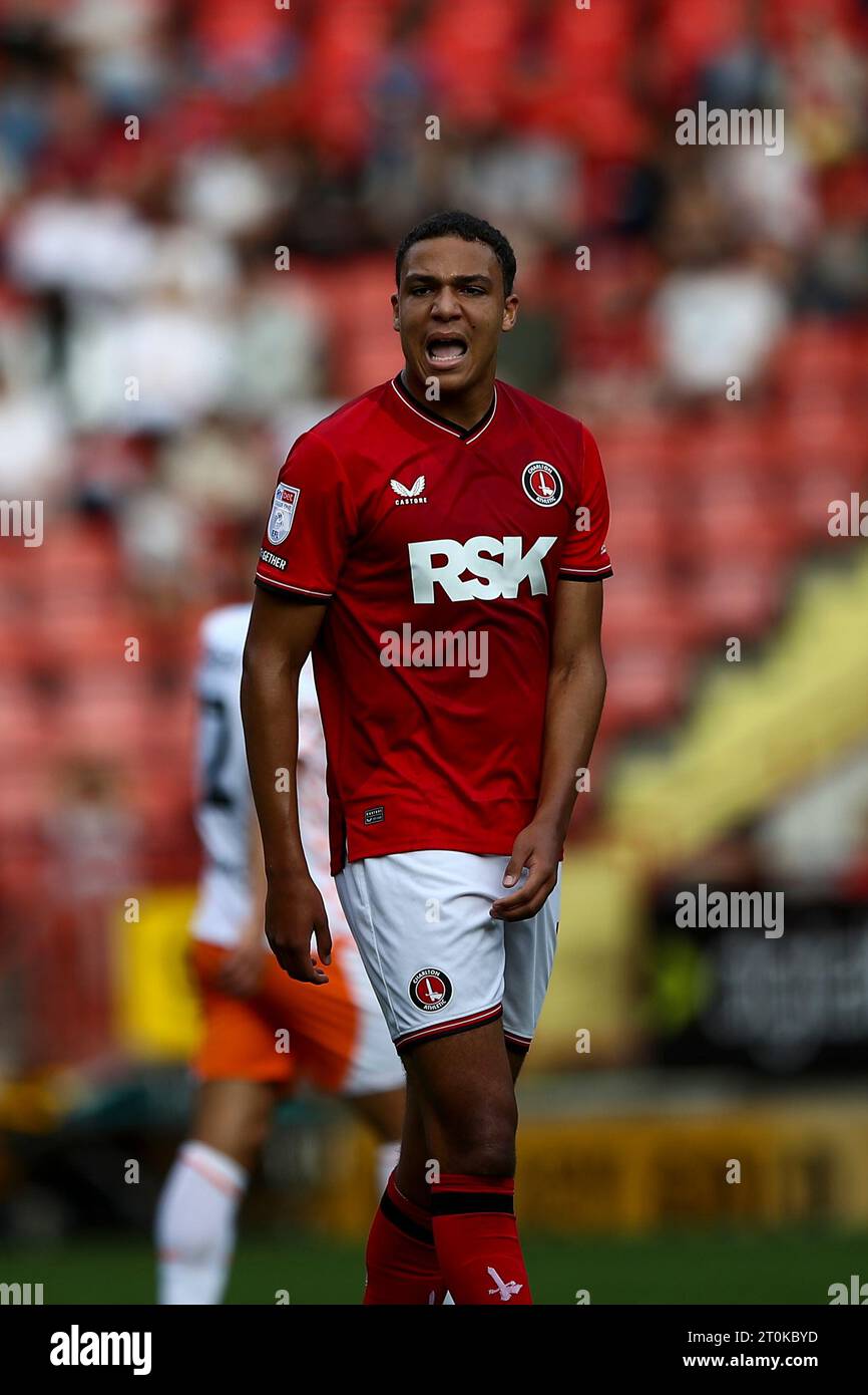 Miles Leaburn of Charlton Athletic during the Sky Bet League 1 match ...