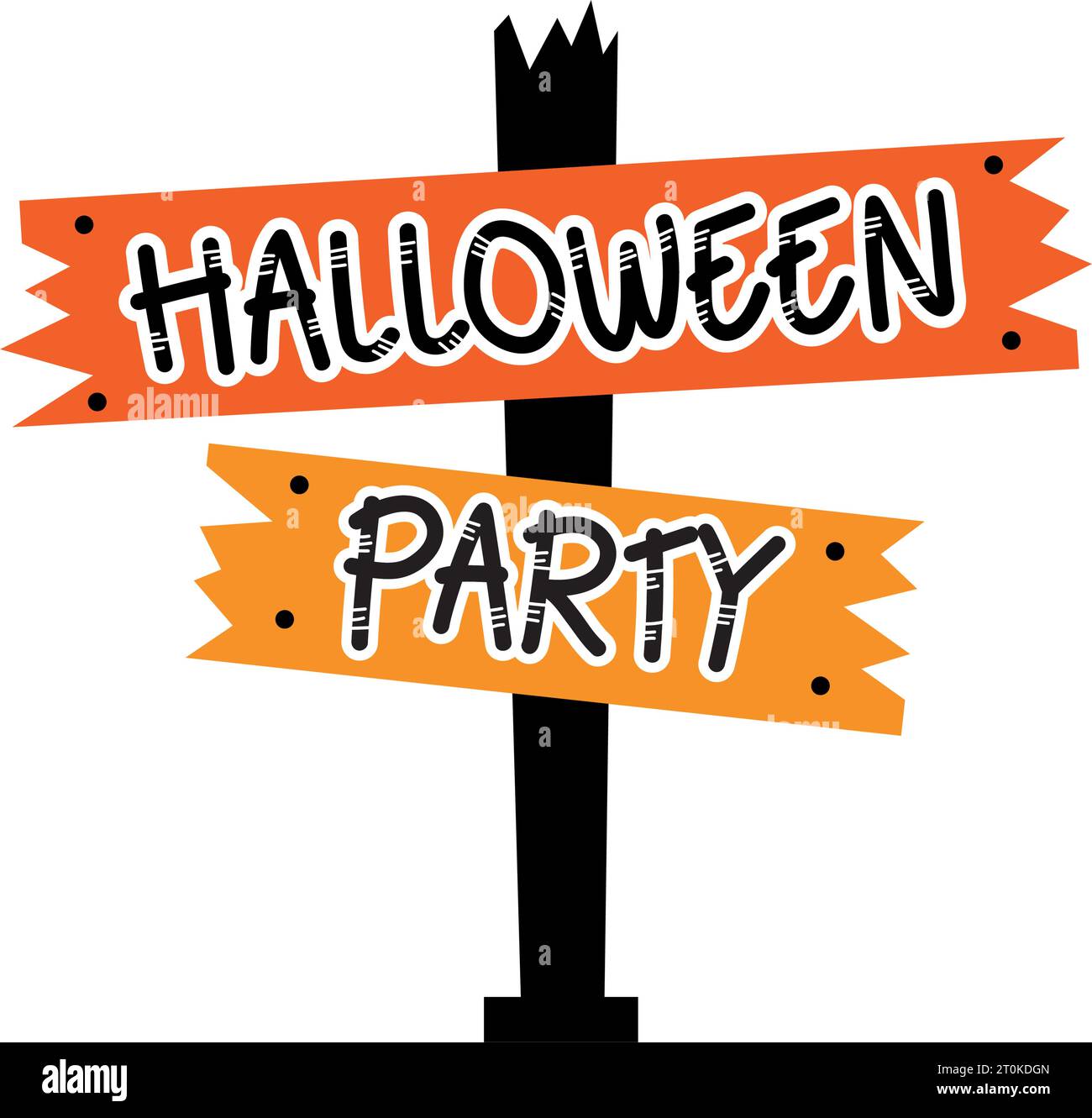 halloween party signboards vector isolated Stock Vector Image & Art - Alamy