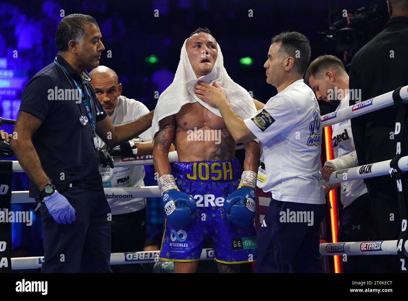 Josh Warrington appears dejected following defeat in his fight against ...
