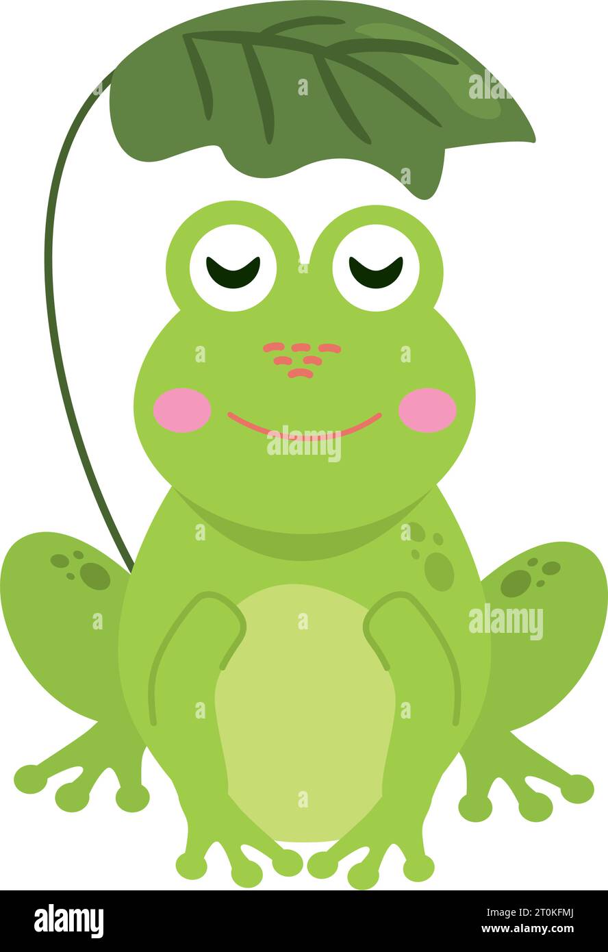 cute frog illustration vector isolated Stock Vector Image & Art - Alamy