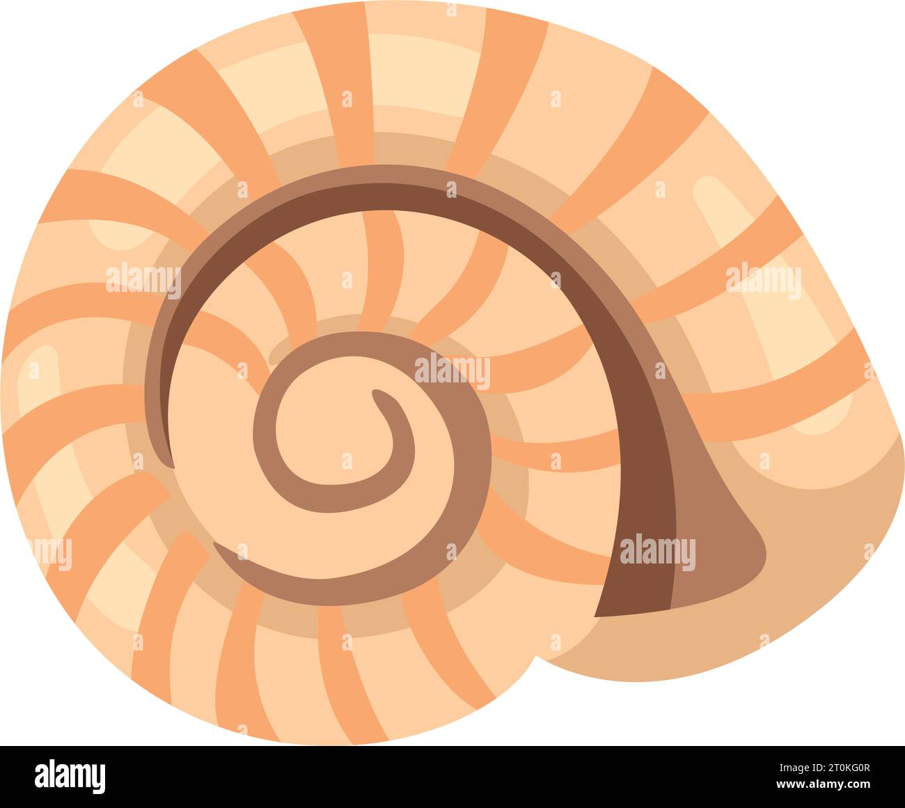 Clam snail in sand Stock Vector Images - Alamy