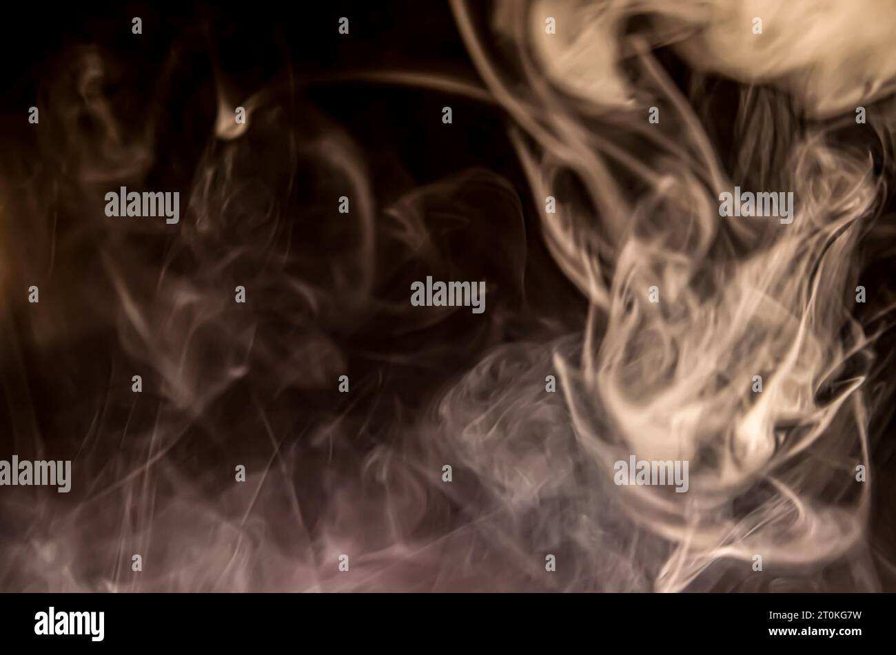 Puffs of smoke on black isolated background Stock Photo - Alamy