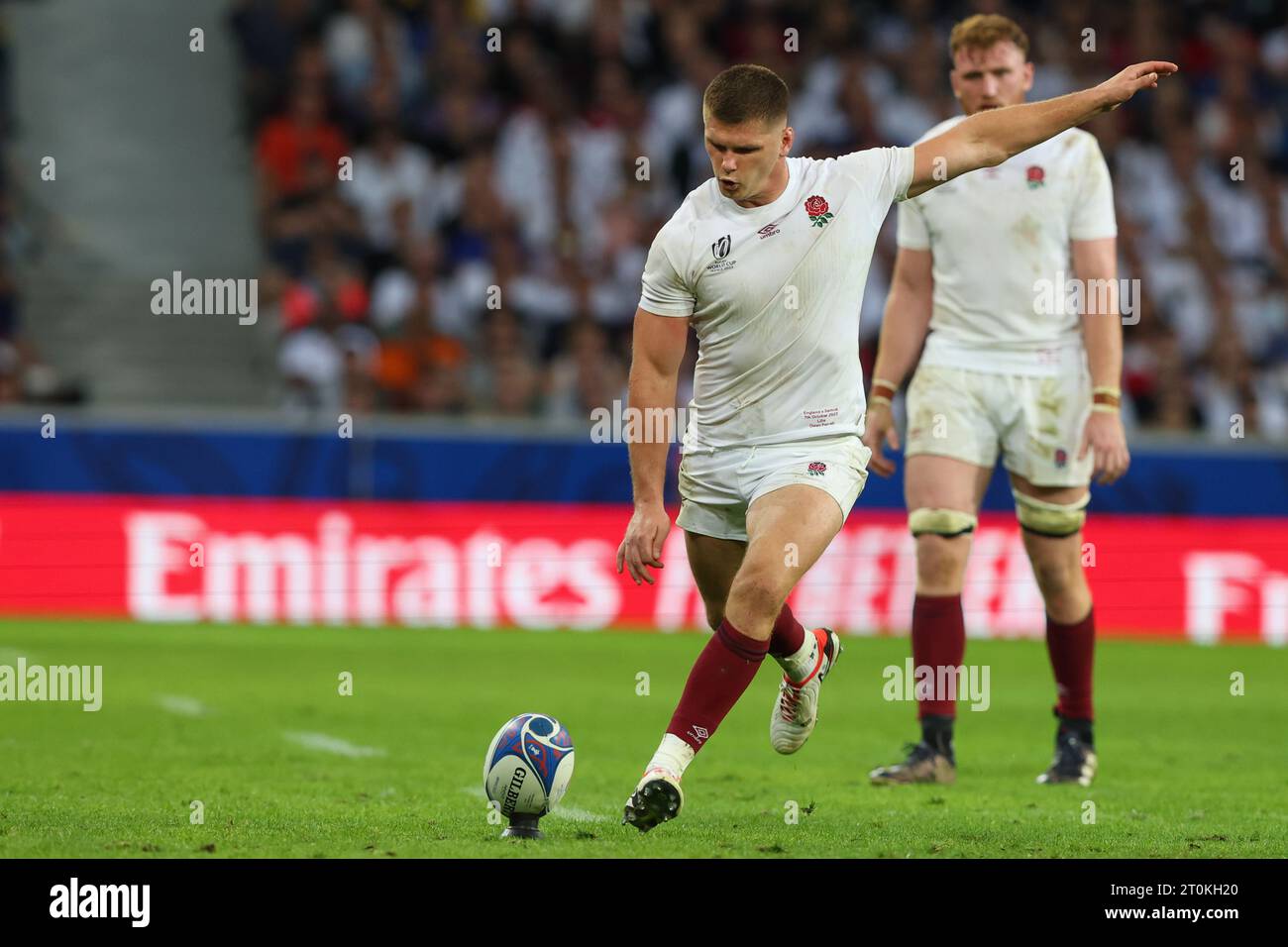 Lille, France. 07th Oct, 2023. LILLE, FRANCE - OCTOBER 7: Owen Farrell ...