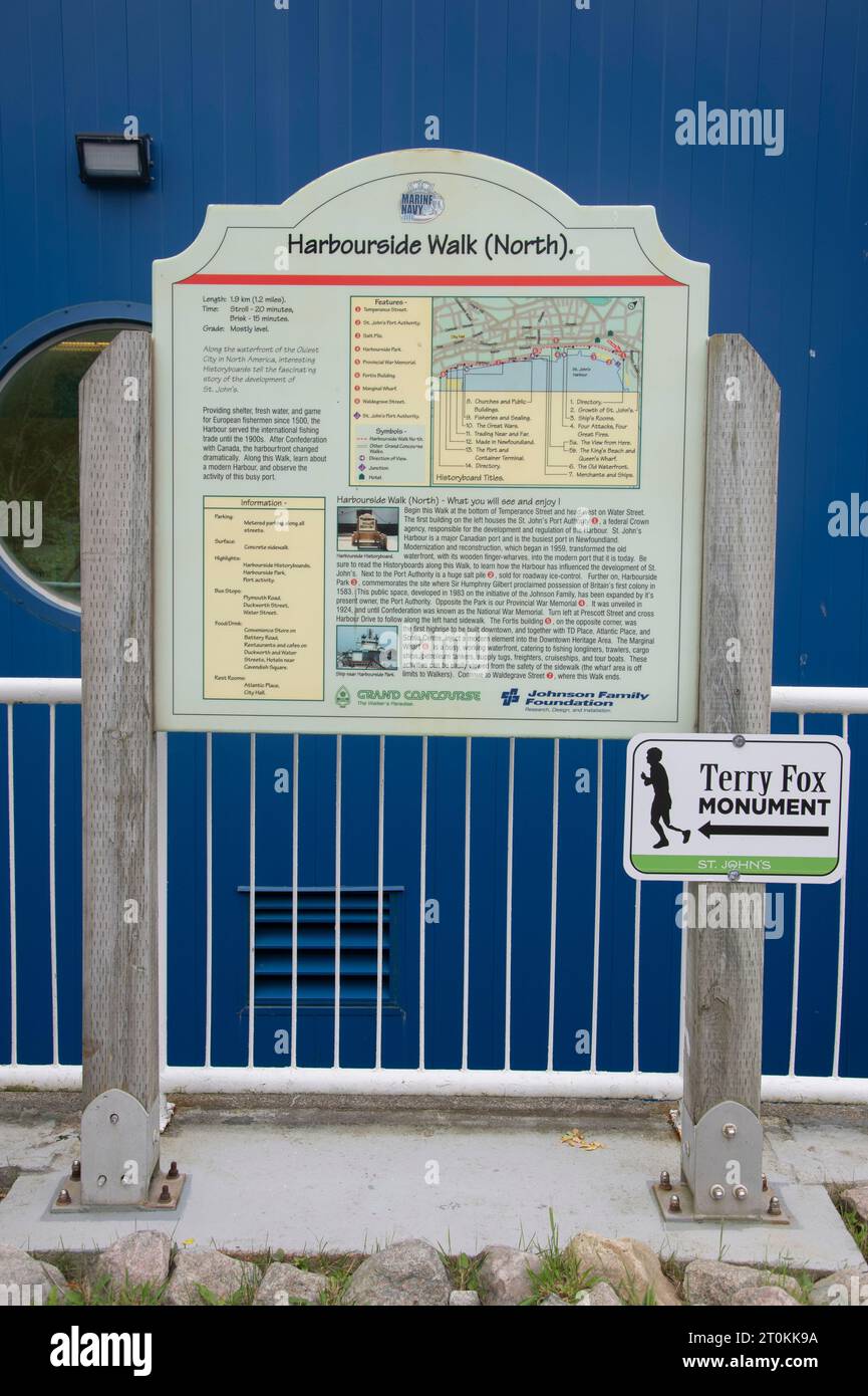 Harbourside Walk North sign in St. John's, Newfoundland & Labrador ...