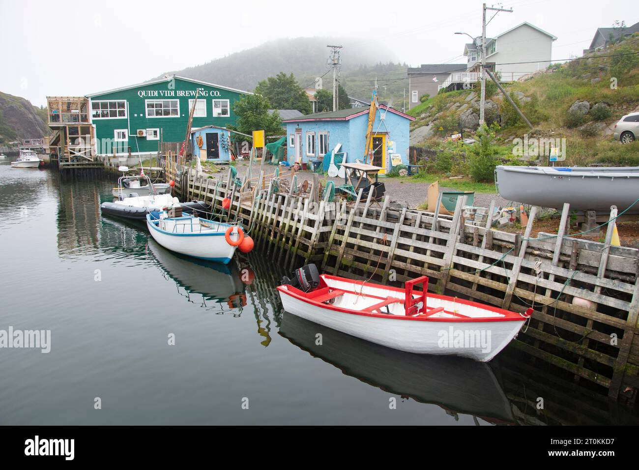 Quidi Vidi fishing village in St. John's, Newfoundland & Labrador ...