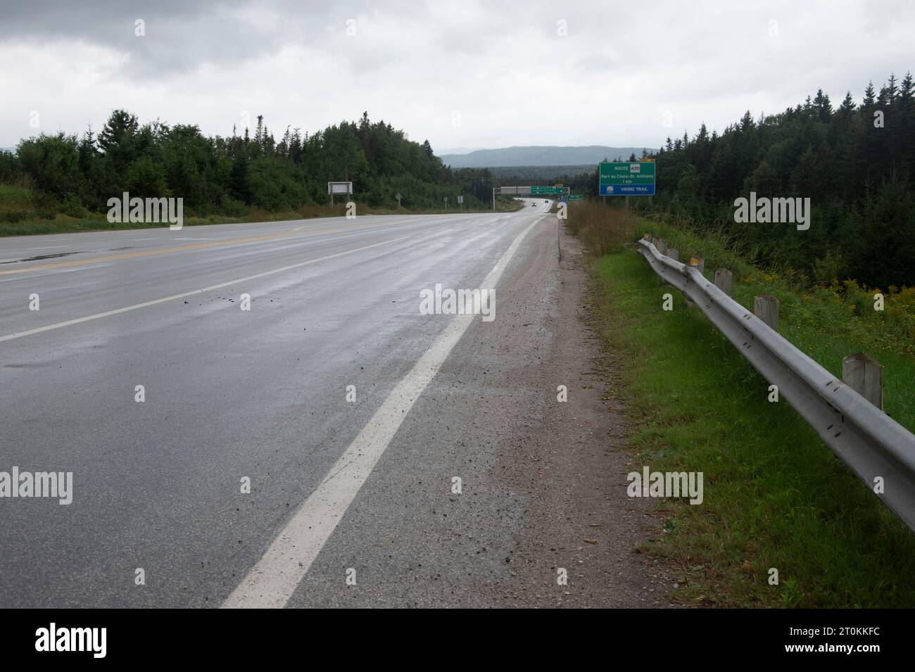 Trans Canada highway in Deer Lake, Newfoundland & Labrador, Canada ...
