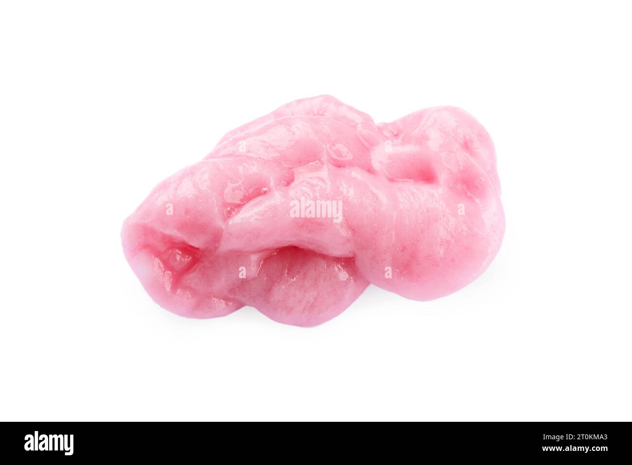 One used chewing gum isolated on white Stock Photo - Alamy