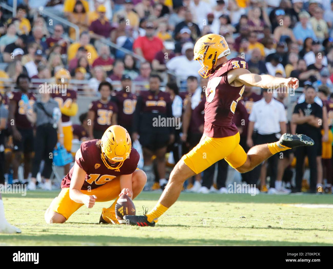 Tempe, Arizona, USA. 7th Oct, 2023. Arizona State Sun Devils place ...
