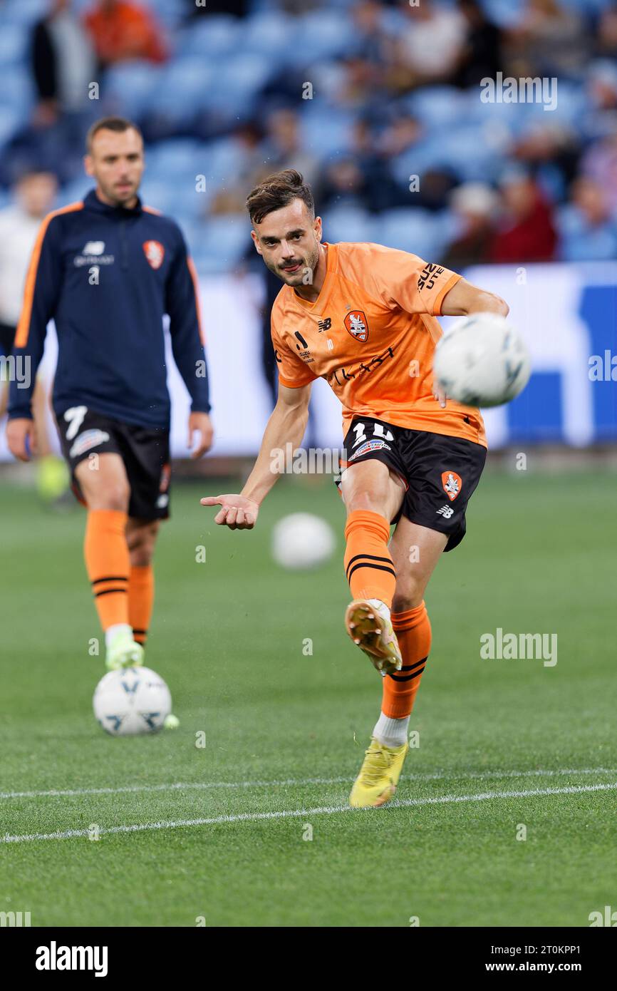 Sydney, Australia. 07th Oct, 2023. Nikola Mileusnic of Brisbane Roar ...