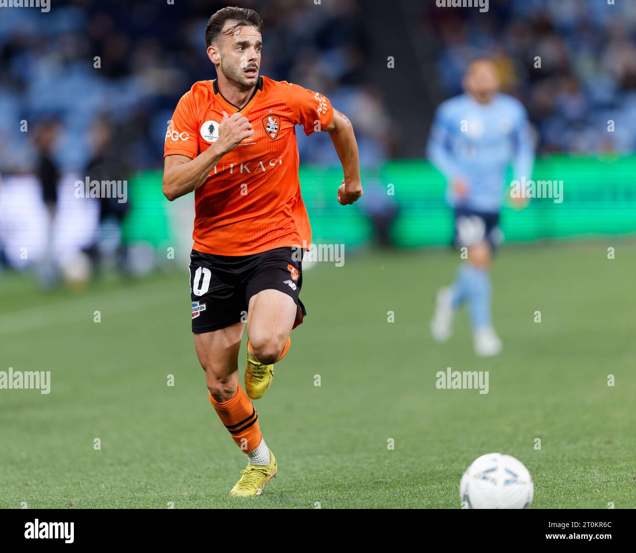 Sydney, Australia. 07th Oct, 2023. Nikola Mileusnic of Brisbane Roar ...