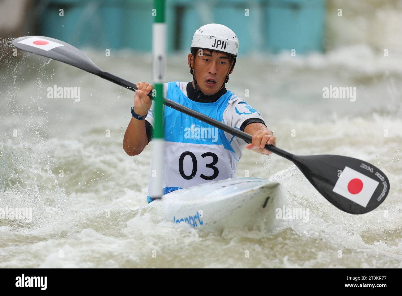Hangzhou, China. 7th Oct, 2023. Kosuke Saito (JPN) Canoe Slalom : Men's ...