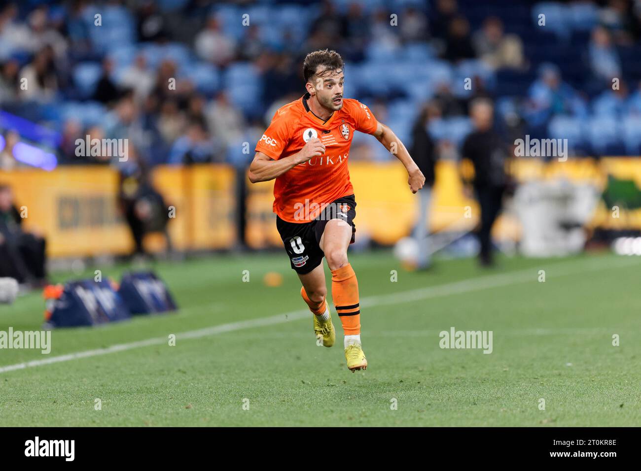 Sydney, Australia. 07th Oct, 2023. Nikola Mileusnic of Brisbane Roar in ...