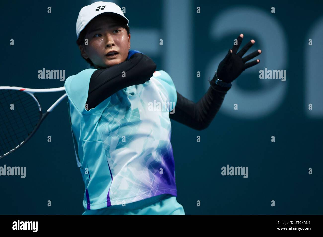 Hangzhou, China. 7th Oct, 2023. Kurumi Onoue (JPN) Soft Tennis : Women's Singles Quarter-final ...