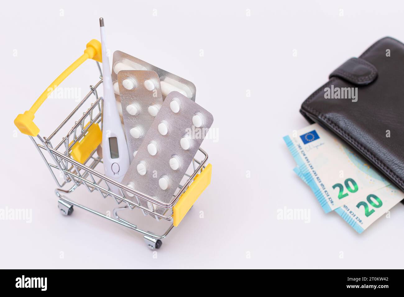 Expensive Medicine and Inflation Concept: Pills and Capsules in a ...