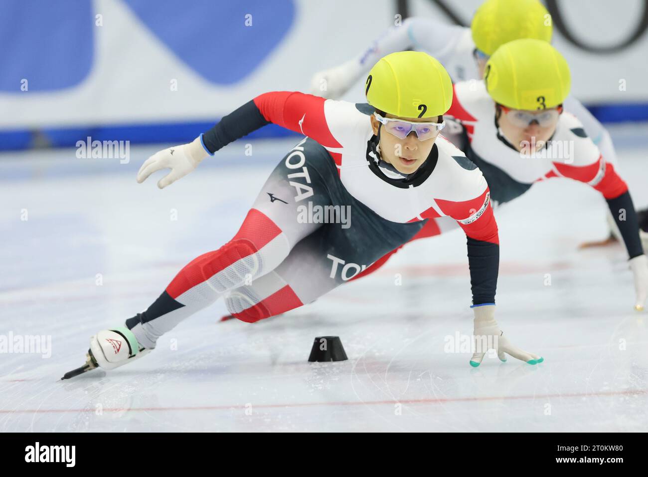 Teisan ice skating training center, Nagano, Japan. 7th Oct, 2023. Ami ...