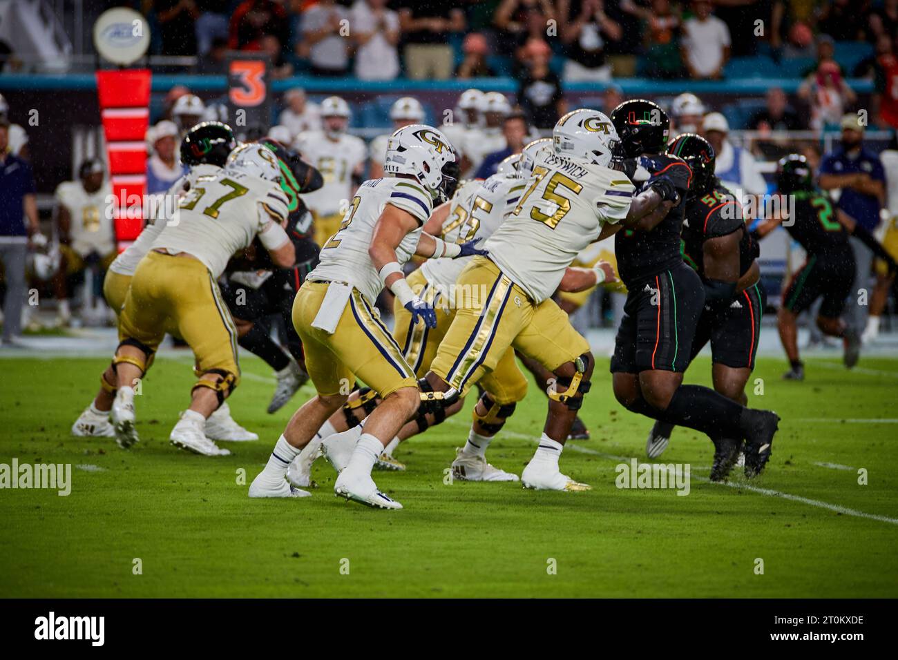 Miami, Florida, USA. 7th October 2023. during the ACC football game ...