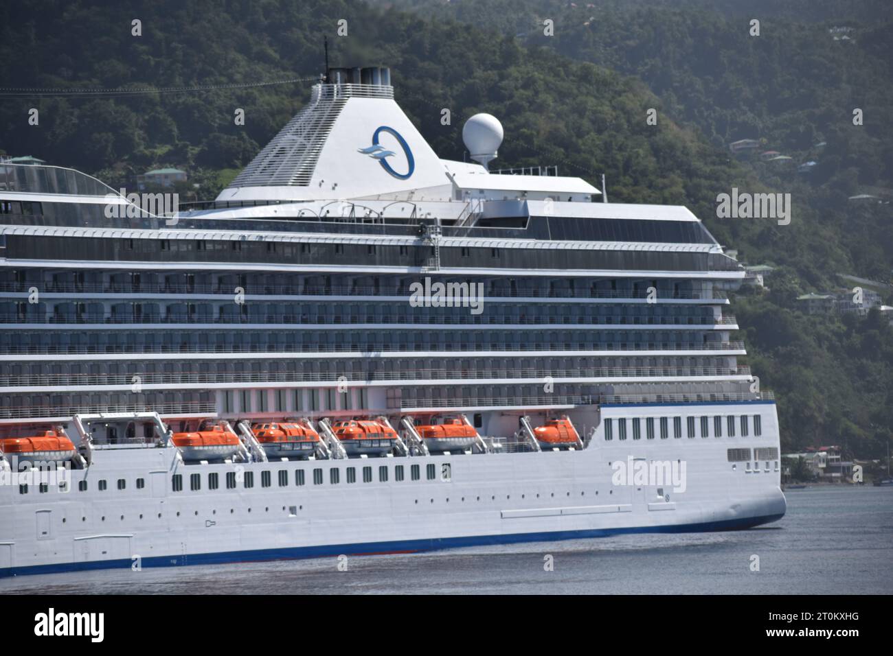Roseau, Dominica - January 9, 2023 - MS Riviera, an Oceania Cruise Ship Docked in the Capital ...