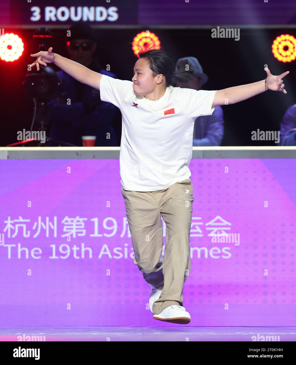 Hangzhou, China's Zhejiang Province. 7th Oct, 2023. Liu Qingyi of China ...