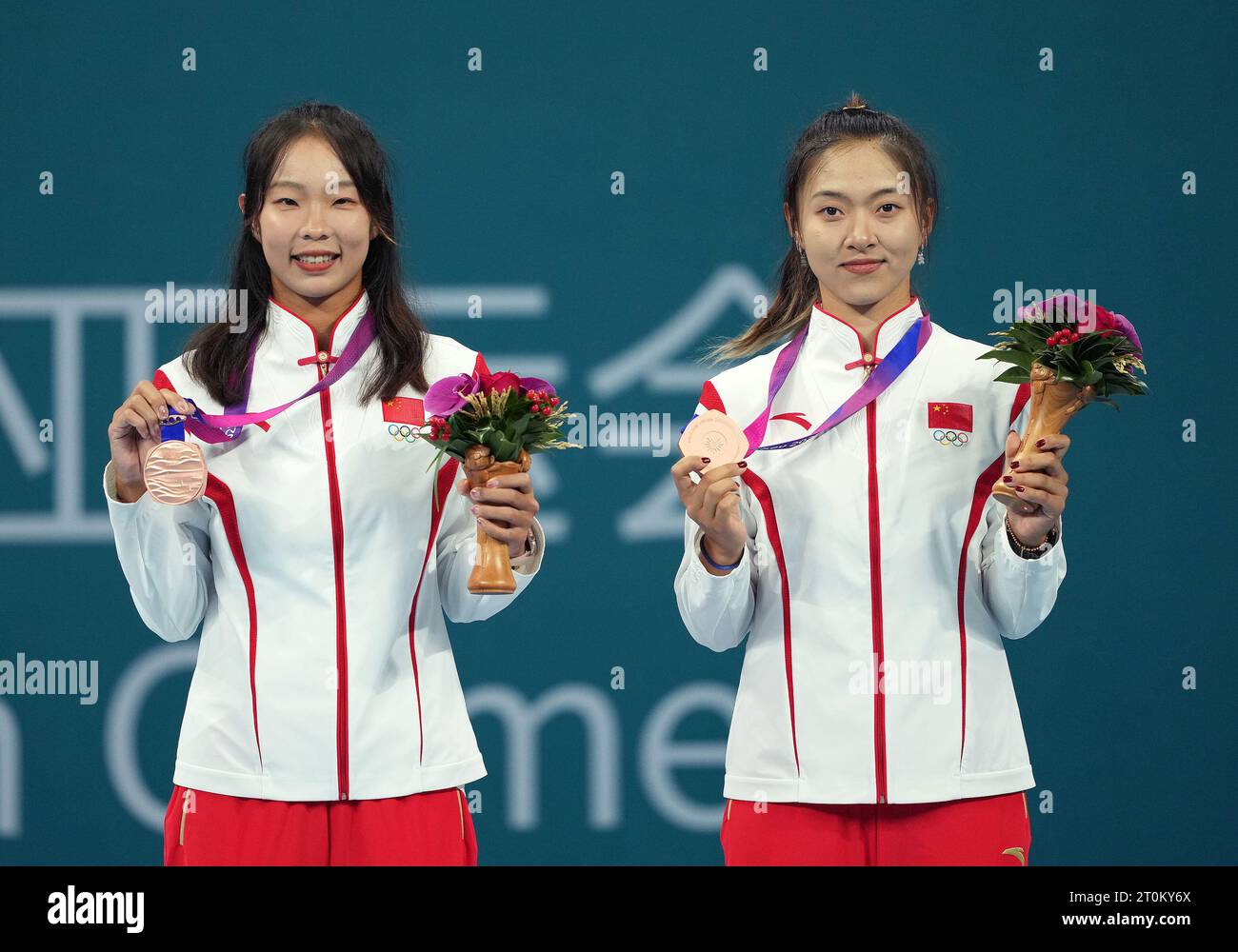 Hangzhou, China's Zhejiang Province. 7th Oct, 2023. Bronze Medalists Ma ...